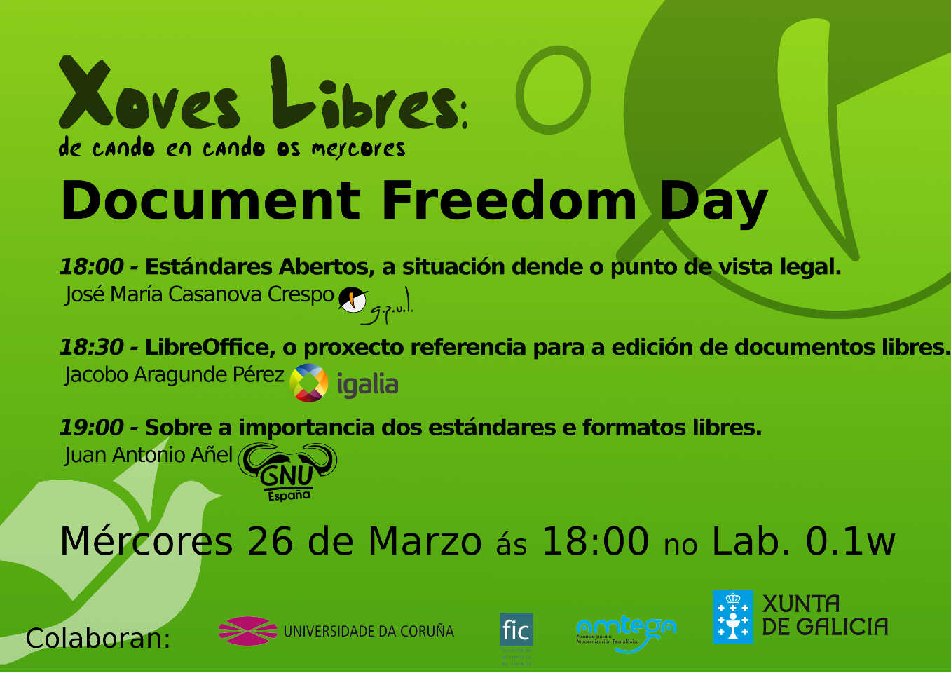 Document Freedom Day 2014 @ A Coruña | Jacobo's home at Igalia